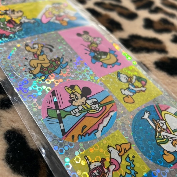 Disney | Other | Vintage Disney Prism Stickers Hologram Summer Swim ...